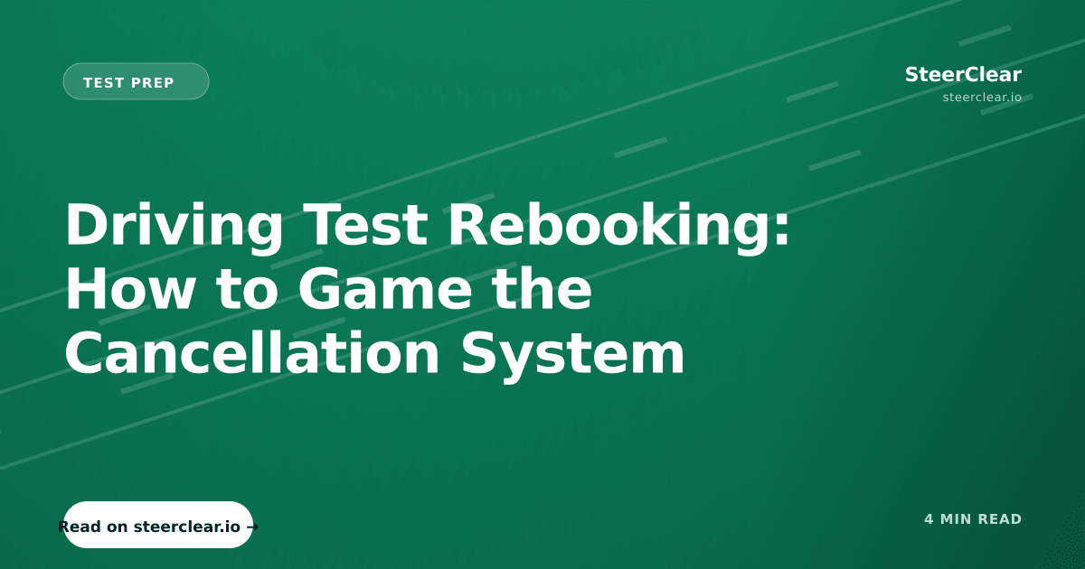 Driving Test Rebooking: How to Game the Cancellation System ...